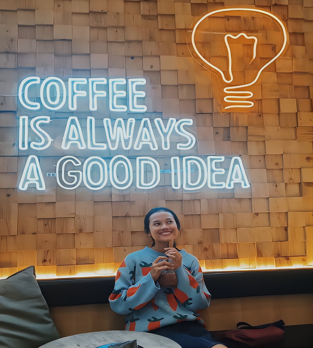 Custom Restaurant Logo Cafe Cake Letters Neon Sign for Store Open Party ...