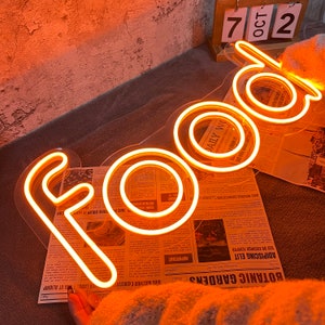 Food Neon Led Light Restaurant Neon Sign Vintage Neon Sign Kitchen Neon ...