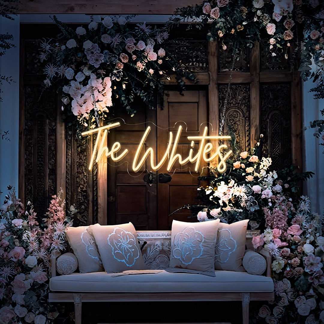Custom Family Name Led Sign Wedding Party Decor Led Sign - Etsy