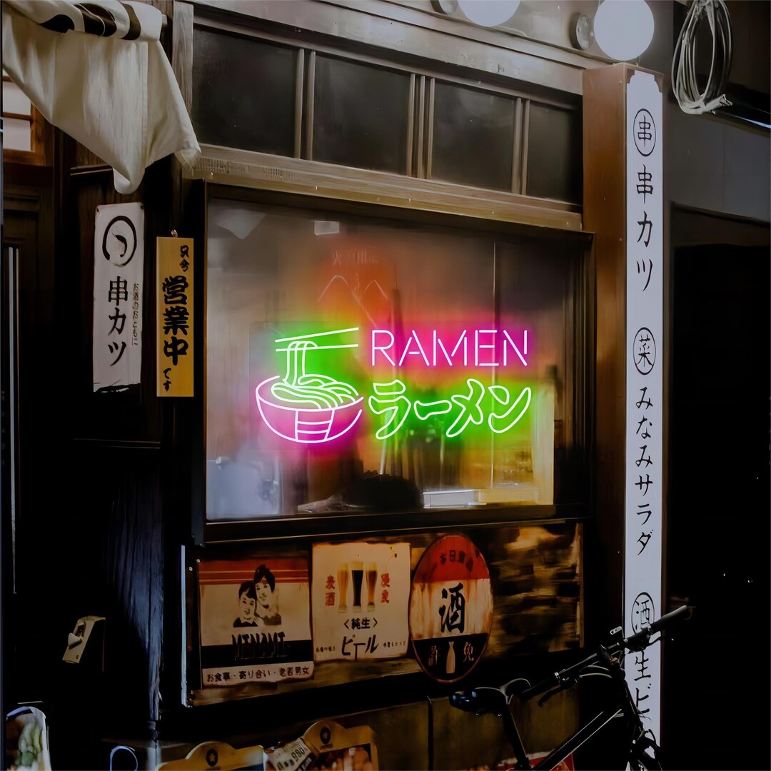 Ramen Neon Sign Anime Neon Sign Japanese Neon Sign Neon Light Anime ...