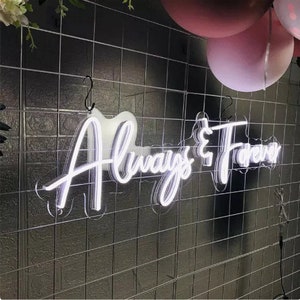 Always and Forever Neon Sign,wedding Neon Sign,custom Neon Light Led ...