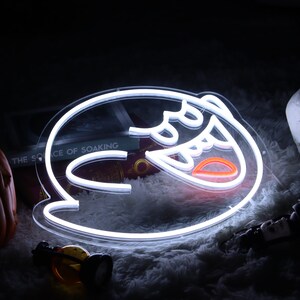 Anime Boo Neon Sign, Neon Light Sign Bedroom Game Room Wall Decor Art ...