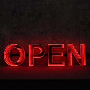 Infinity Mirror LED Light Sign custom 3D Sign Metal Signs - Etsy