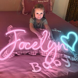 Custom Neon Name Sign,kids Bedroom Neon Sign Light,last Name Neon Sign ...