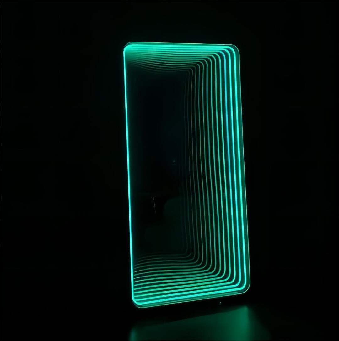 Custom Infinity Mirror LED Logo Sign for Wall,mirror Light Bedroom Wall ...