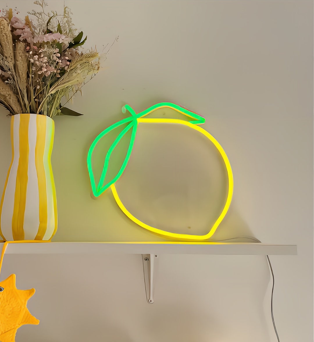 Lemon Neon Led Sign Food Neon Sign Custom Neon Sign Neon - Etsy