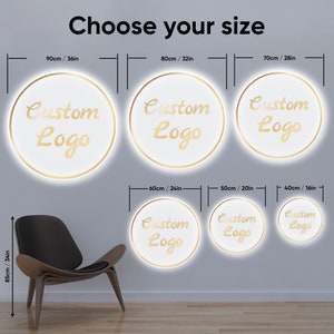 Custom Backlit Sign Light up Business Logo Custom Logo Sign Custom ...