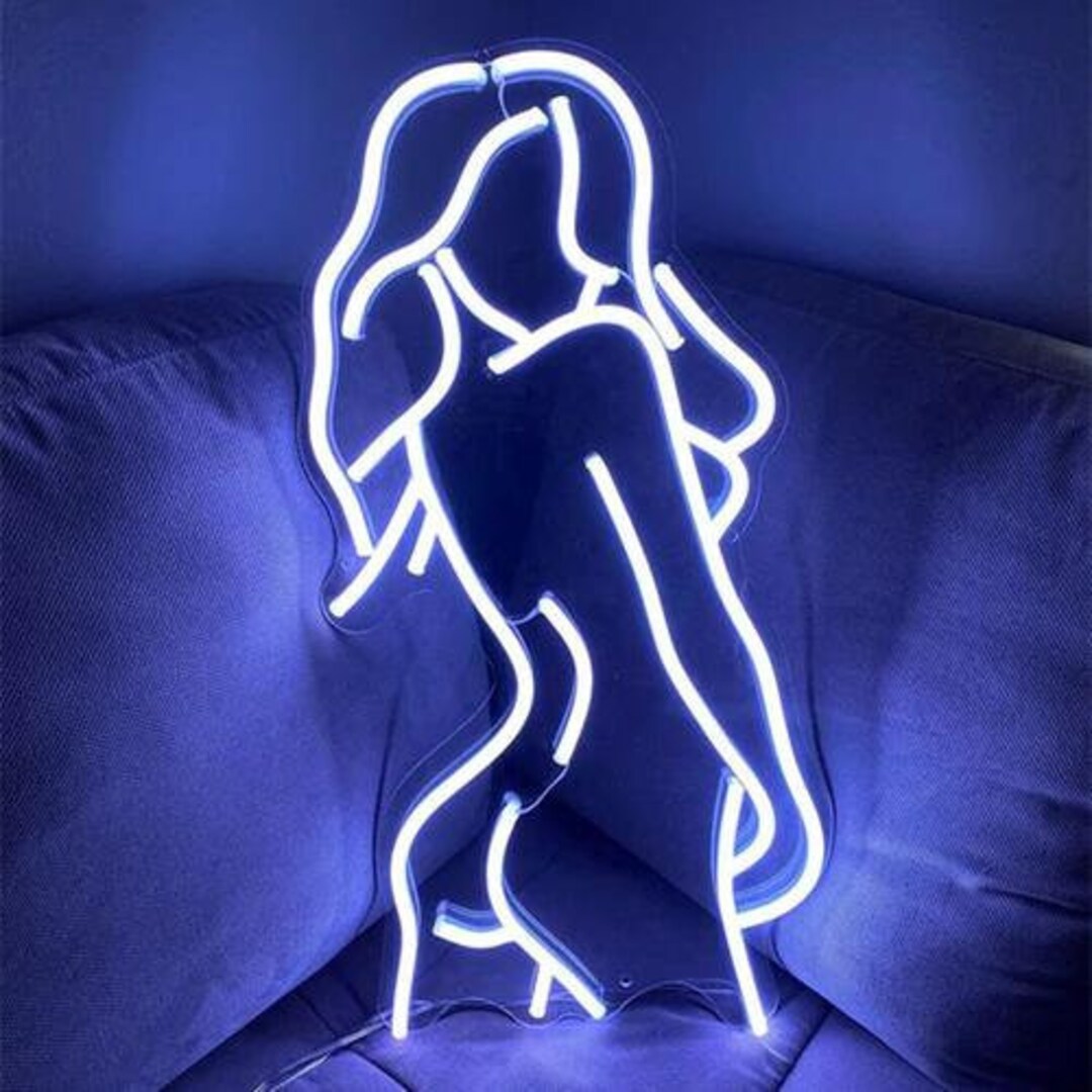 Girl Neon Sign Neon Sign Bedroom Bar Neon Sign Body Art Etsy