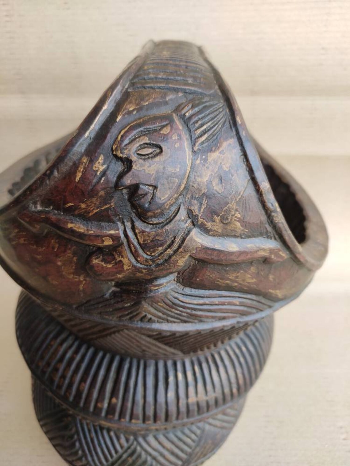 Tribal Single Wood Carved Kamandal hindu Ascetics or Yogis - Etsy UK