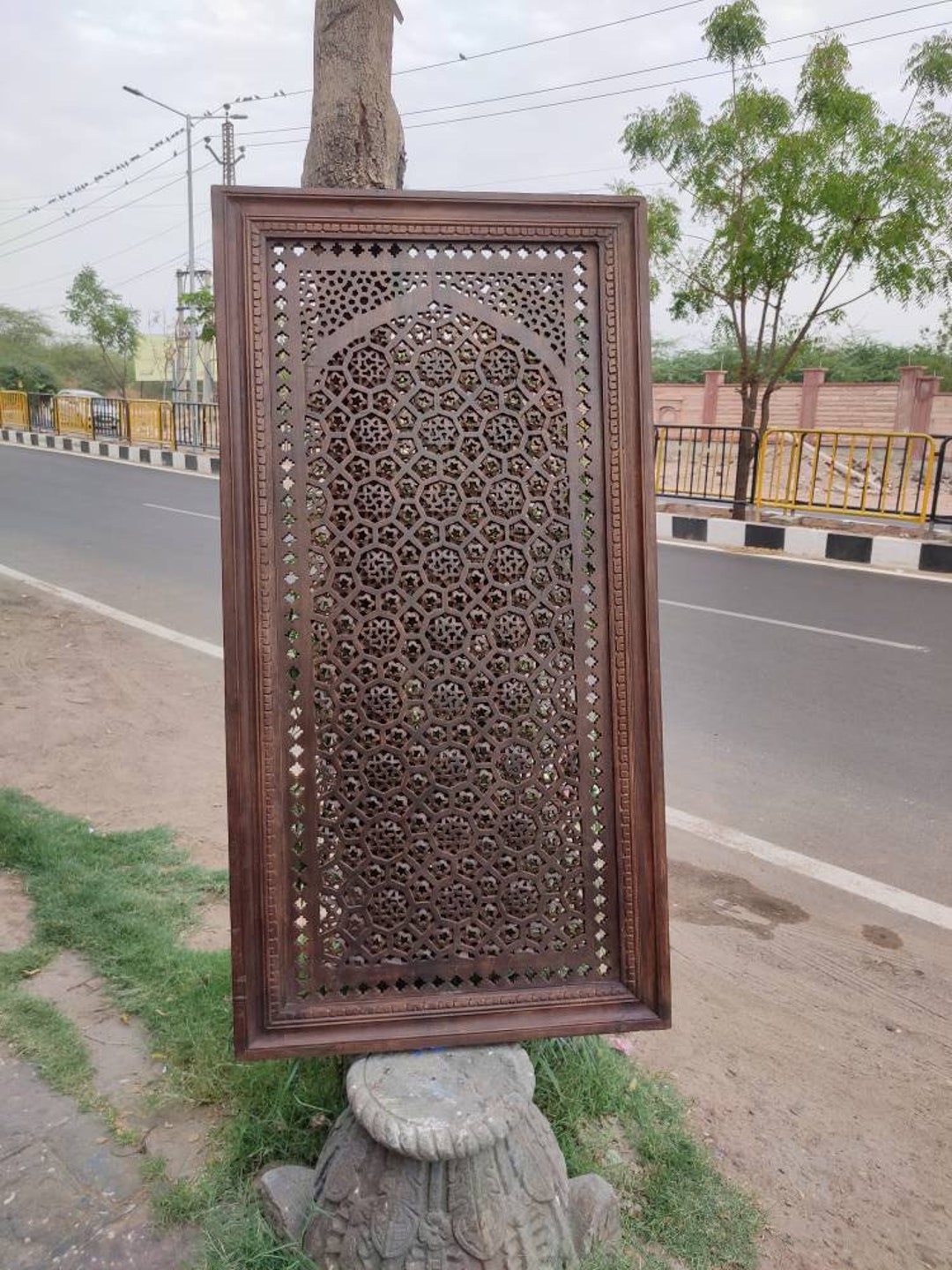 Hand Carved Wooden Wall Panel/carved Wood Wall Panel/indian Carved Wall ...