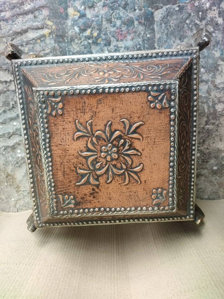 Elephant Design Wooden Painted Box/wood Elephant Box/ Home - Etsy