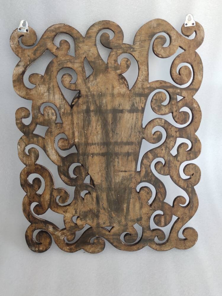 Visual Arts Frames vintage wooden /mdf jali frame with buddha figure ...