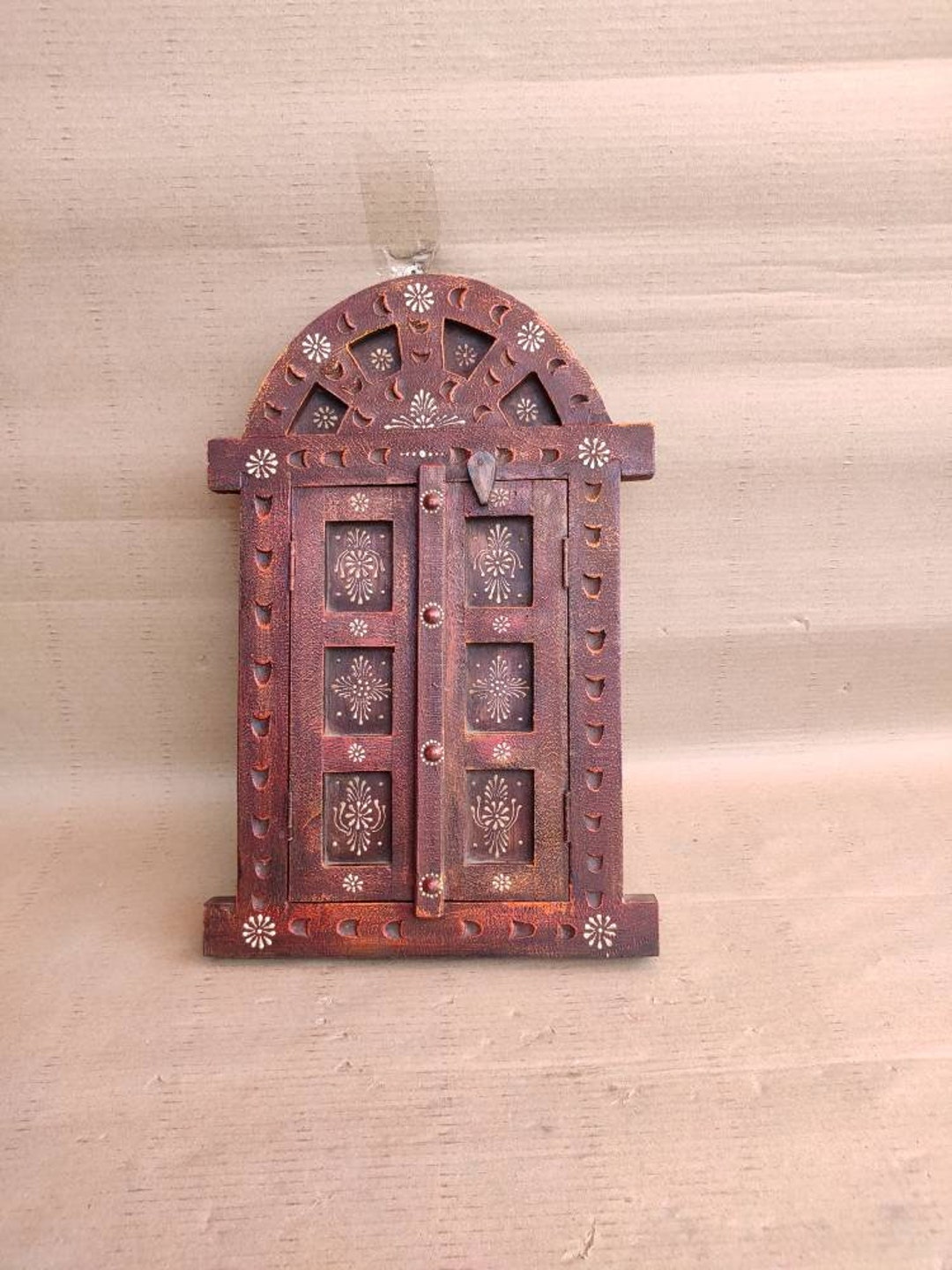 Window Framewooden Carved and Painted Vintage Ethnic Style - Etsy