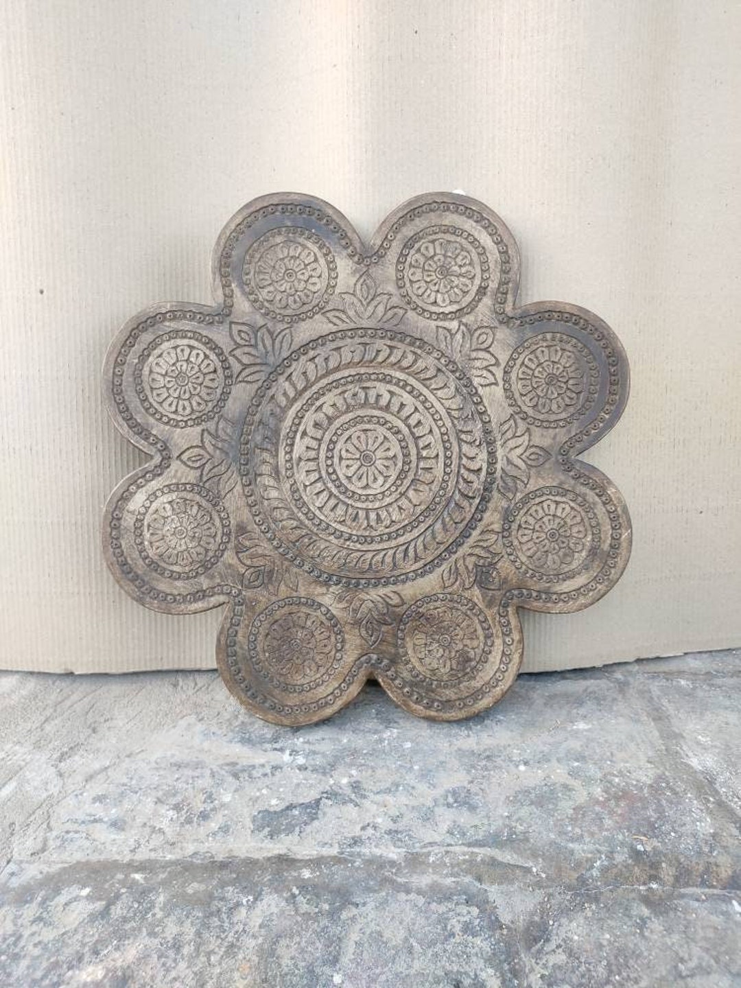 Hand Carved Wooden Wall Panel/ Carved Wooden Wall Panel/indian Carved ...