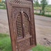 Ethnic Vintage Style Carved Wood & Brass Work Window Frame/ Handmade ...