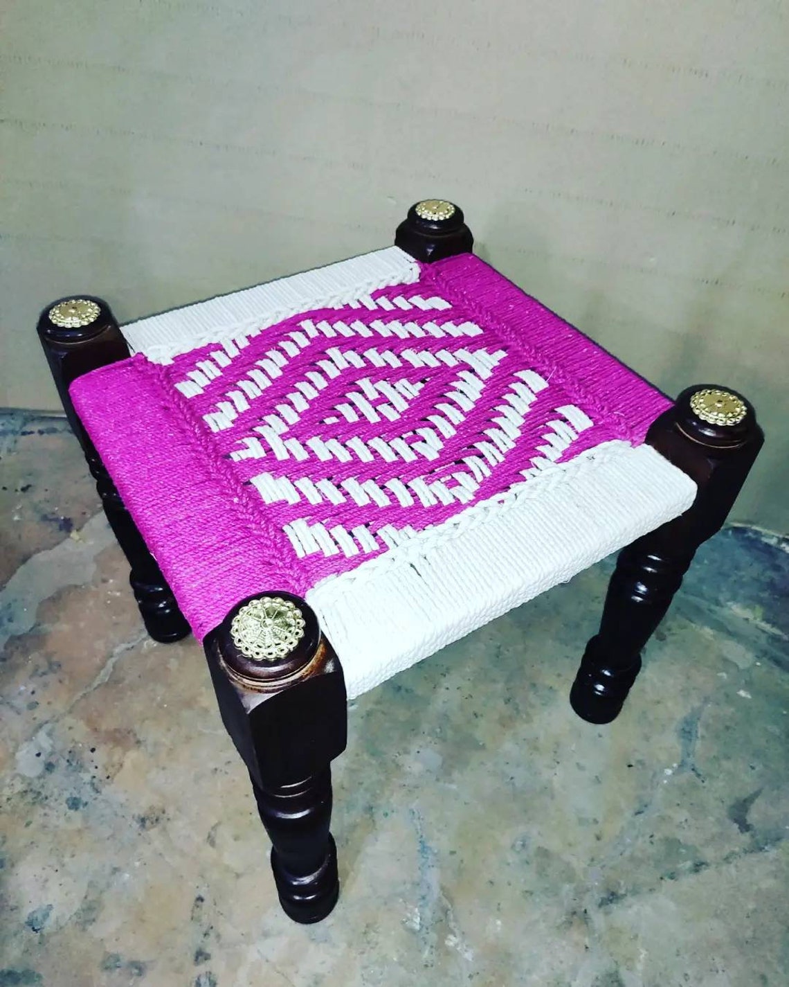 Wooden Handmade Woven Rope Charpai Set of 3 Pieces/ Day Bed | Etsy