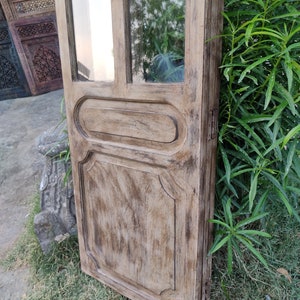 Ethnic Vintage Style Wood & Glass Partition/carving Partition/antique ...