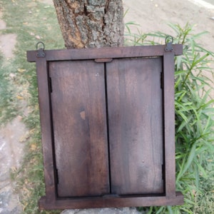 Vintage Style Hand Carved Wooden Window/handmade Wooden Window/window ...