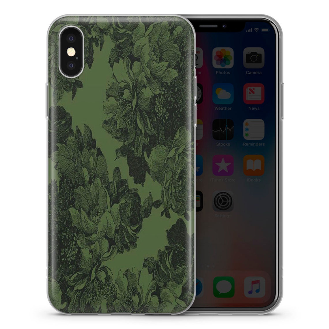 Olive Green Aesthetic Phone Case Cover for Iphone Galaxy | Etsy