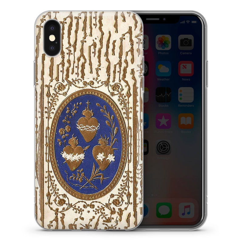 Sacred Heart , Beige Milagros Ex Voto Phone Case Cover Compatible for ...