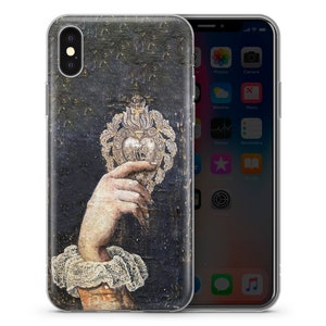 Sacred Heart , Beige Milagros Ex Voto Phone Case Cover Compatible for ...