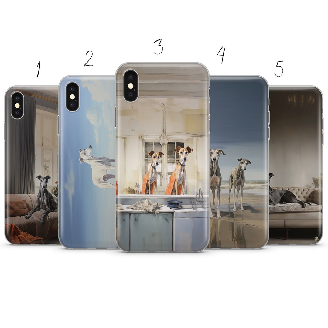 Greyhound Dog Puppy Aesthetic Phone Case Cover Gift Compatible With ...