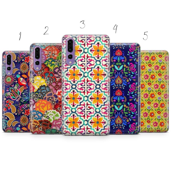 Mexican flowers mural sacred heart phone case cover compatible | Etsy