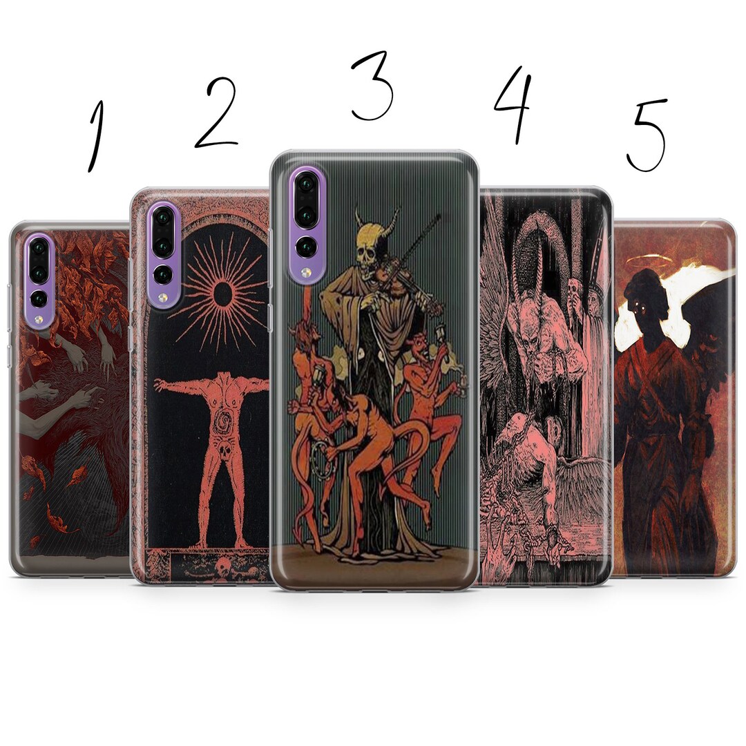 Satan Art Painting Phone Case Cover Compatiable for Pixel Samsung ...