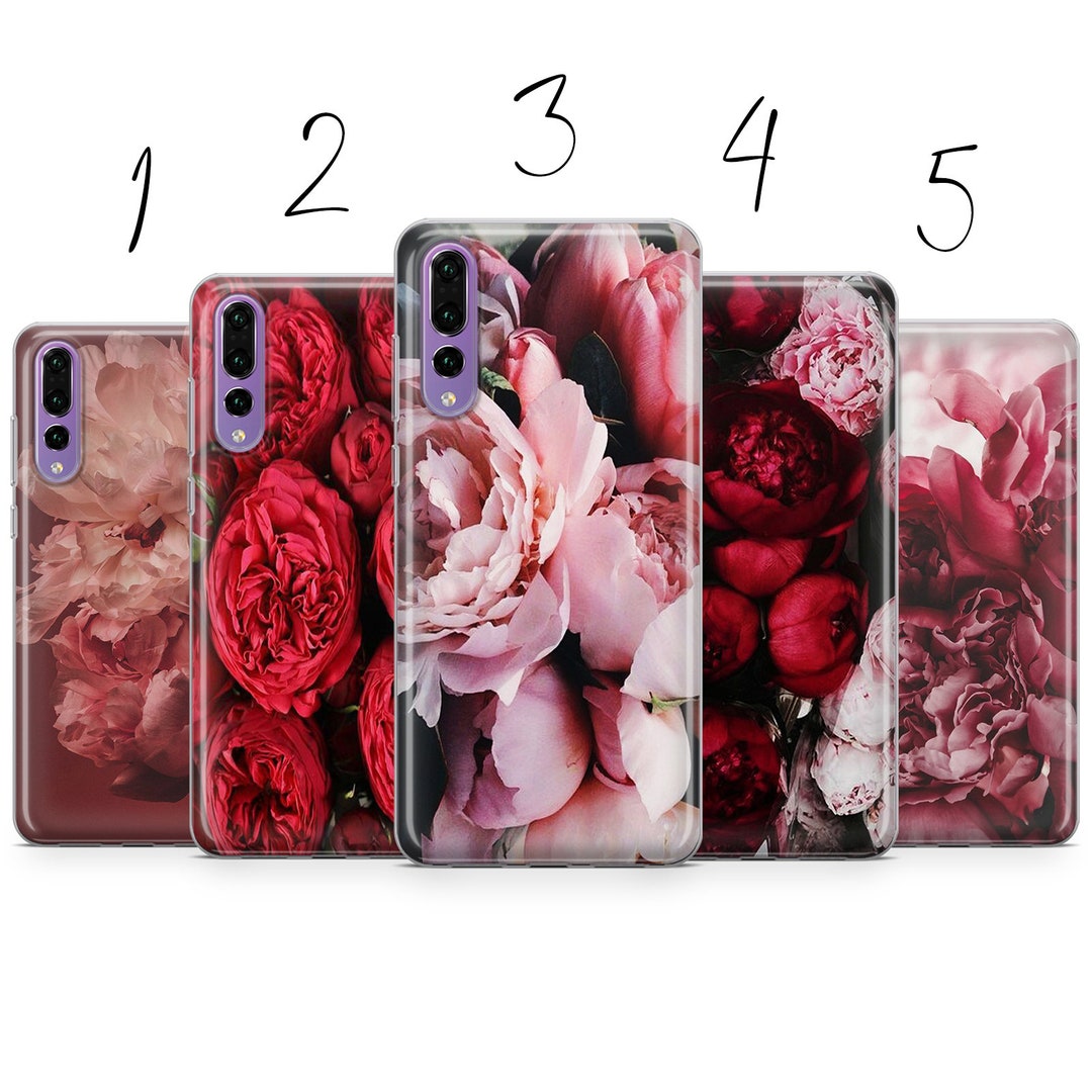 Peony Floral Flowers Cottage Core Phone Case Cover Compatible for Pixel ...