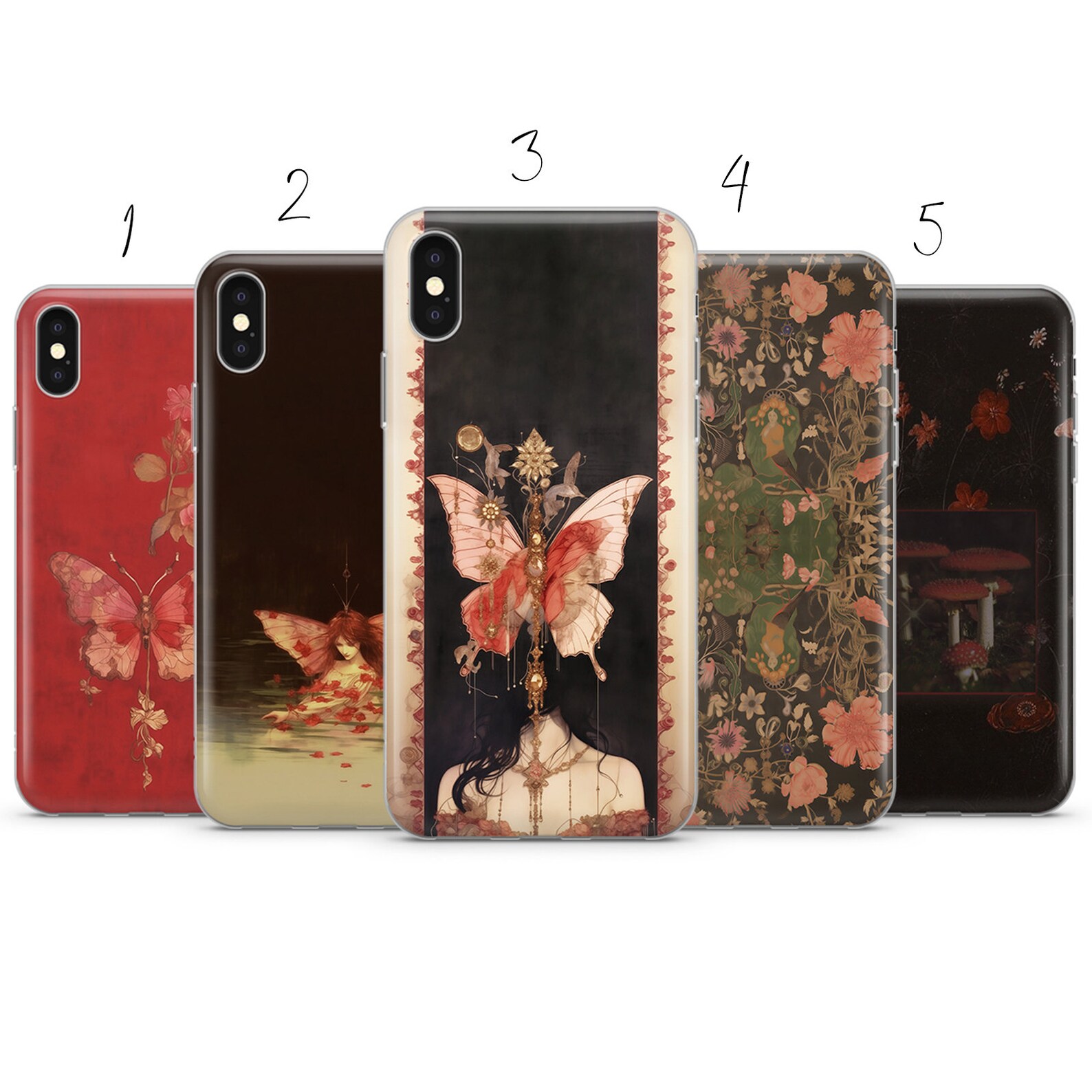 Fairy Grunge Red Dark Core Aesthetic Phone Case Cover Compatible for ...