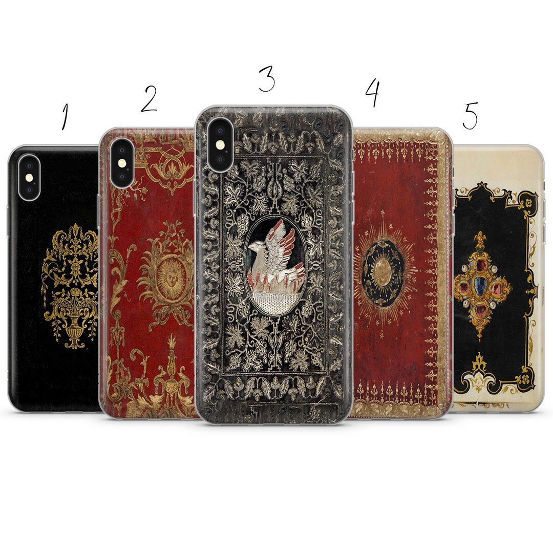 Vintage Witch Witchcraft Old Medieval Book Cover Phone Case Compatible ...
