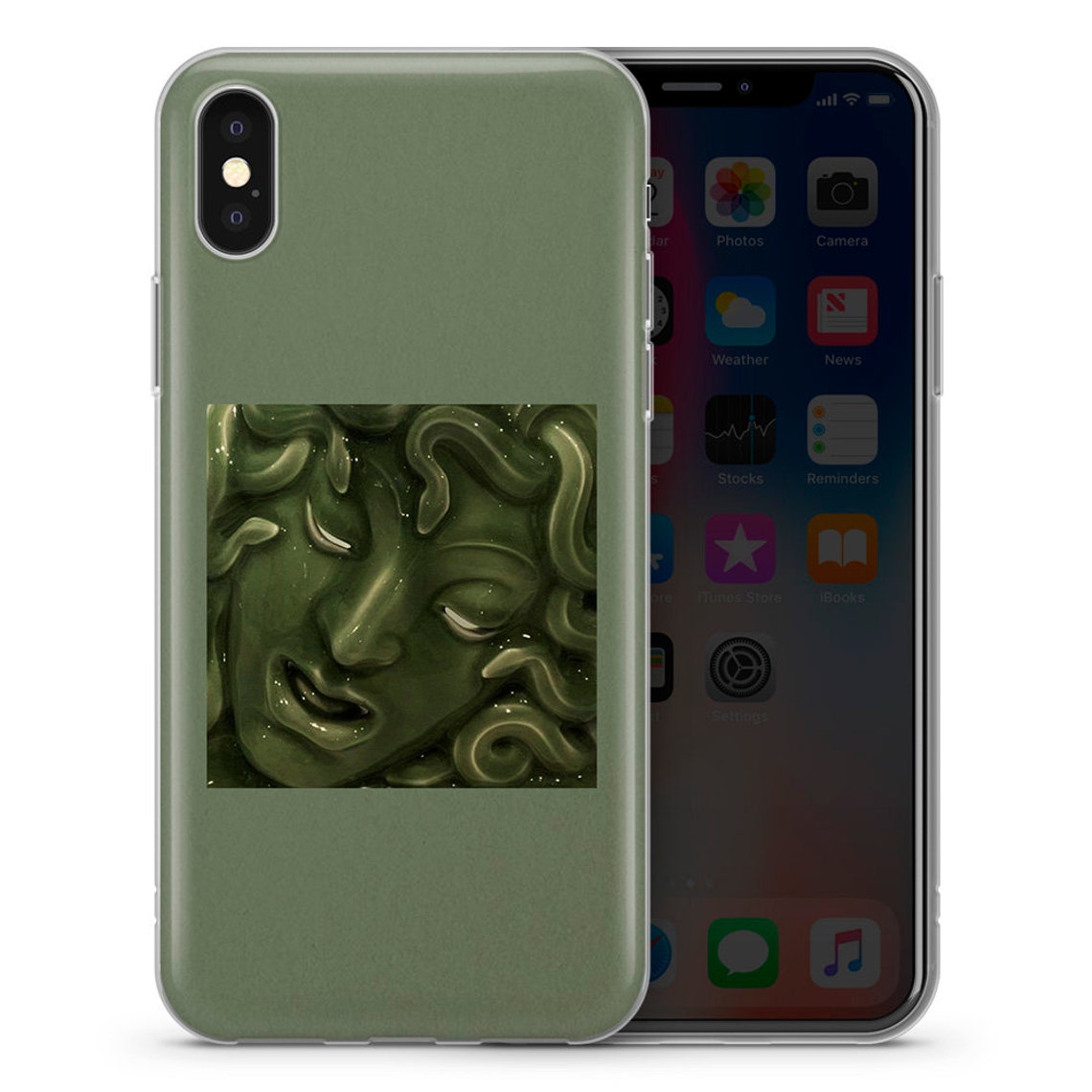 Olive Green Aesthetic Phone Case Cover for Iphone Galaxy | Etsy