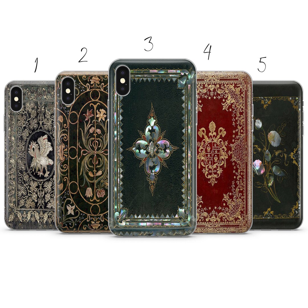 Vintage Witch Witchcraft Floral Book Cover Phone Case Compatible With ...