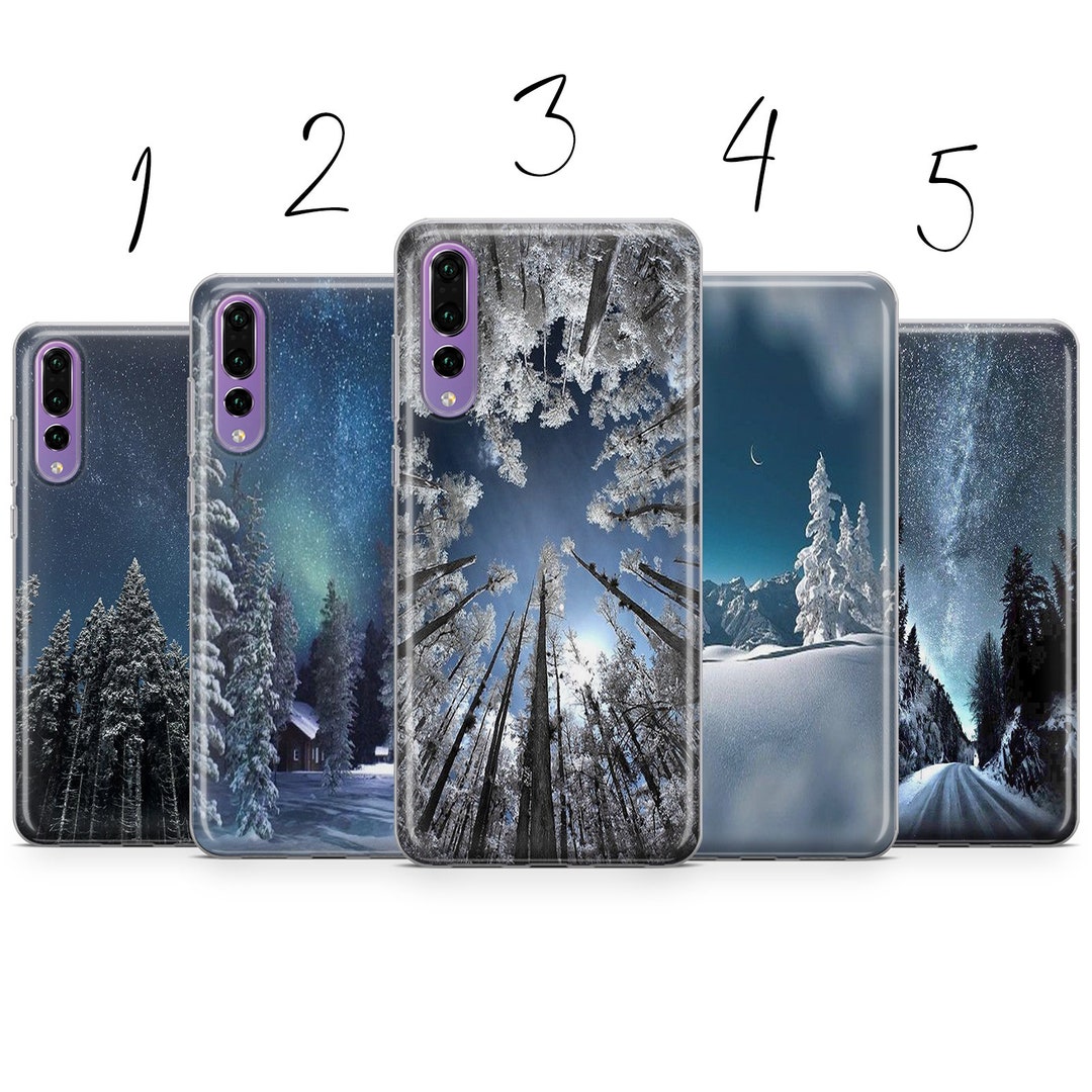 Winter Forest Tree in Snow Phone Case Cover for Compatible With Pixel ...