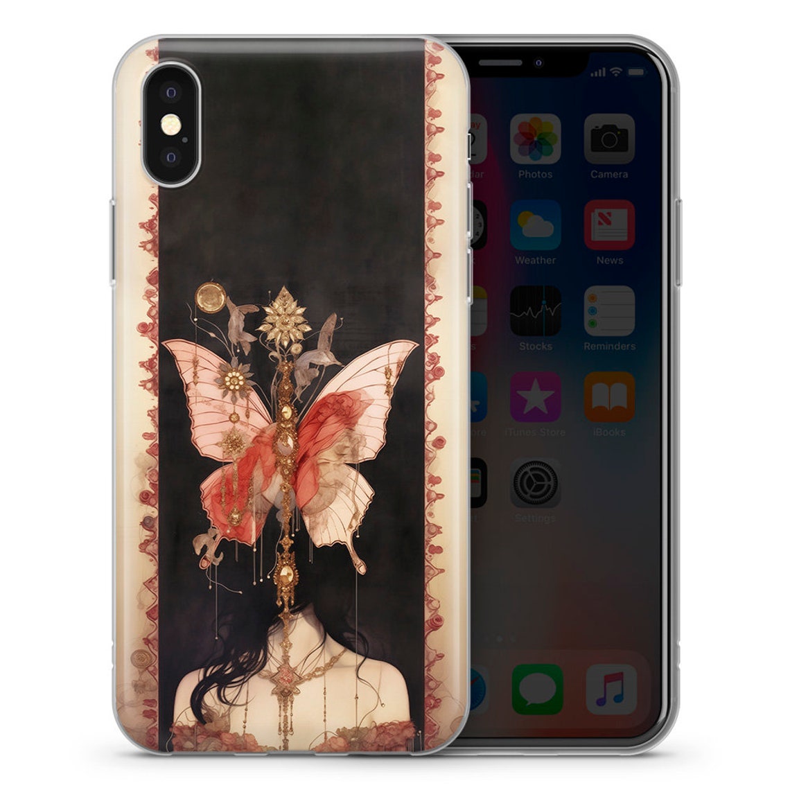Fairy Grunge Red Dark Core Aesthetic Phone Case Cover Compatible for ...