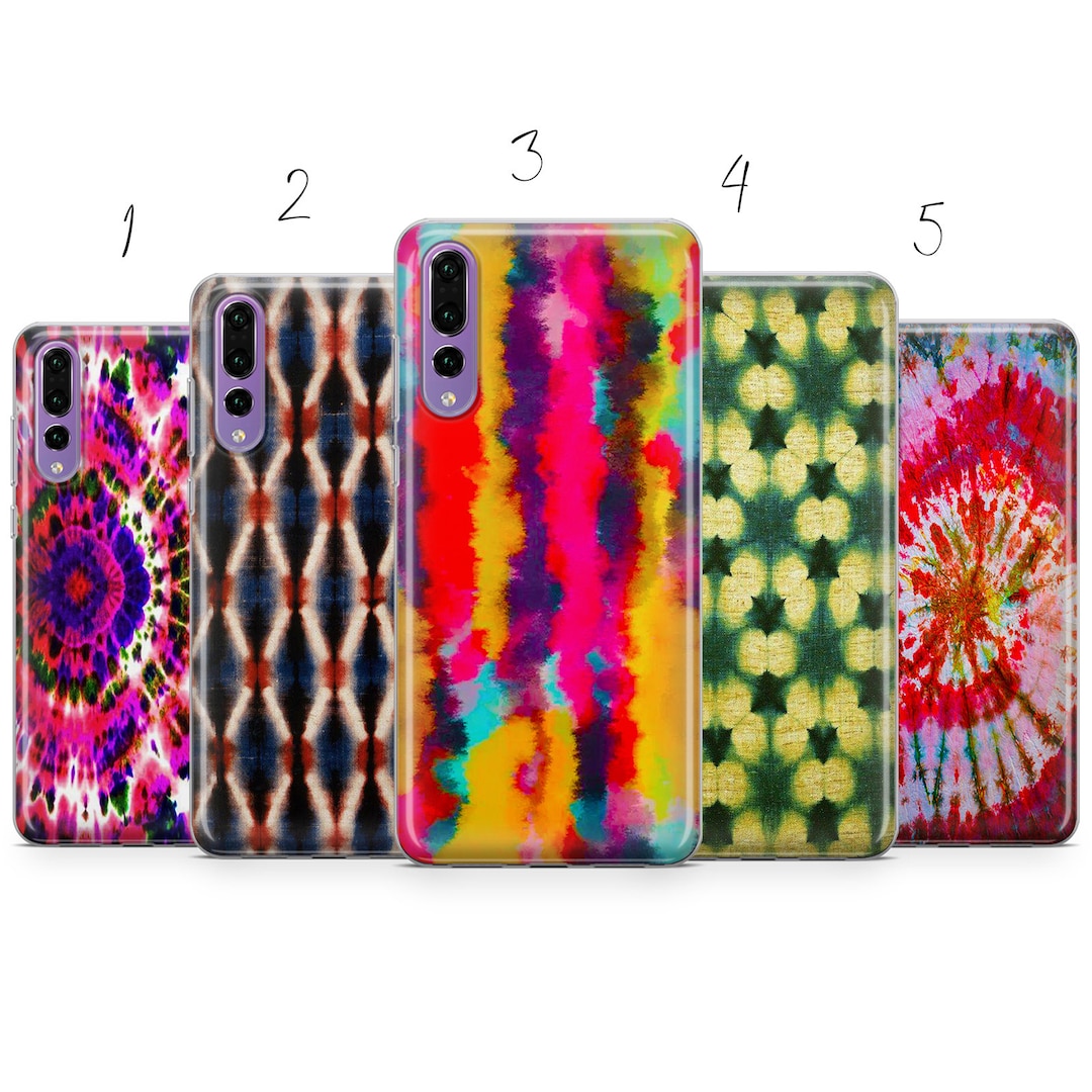 Tie Dye Aesthetic Bright Pattern Psychedelic Hippie Phone Case Cover ...