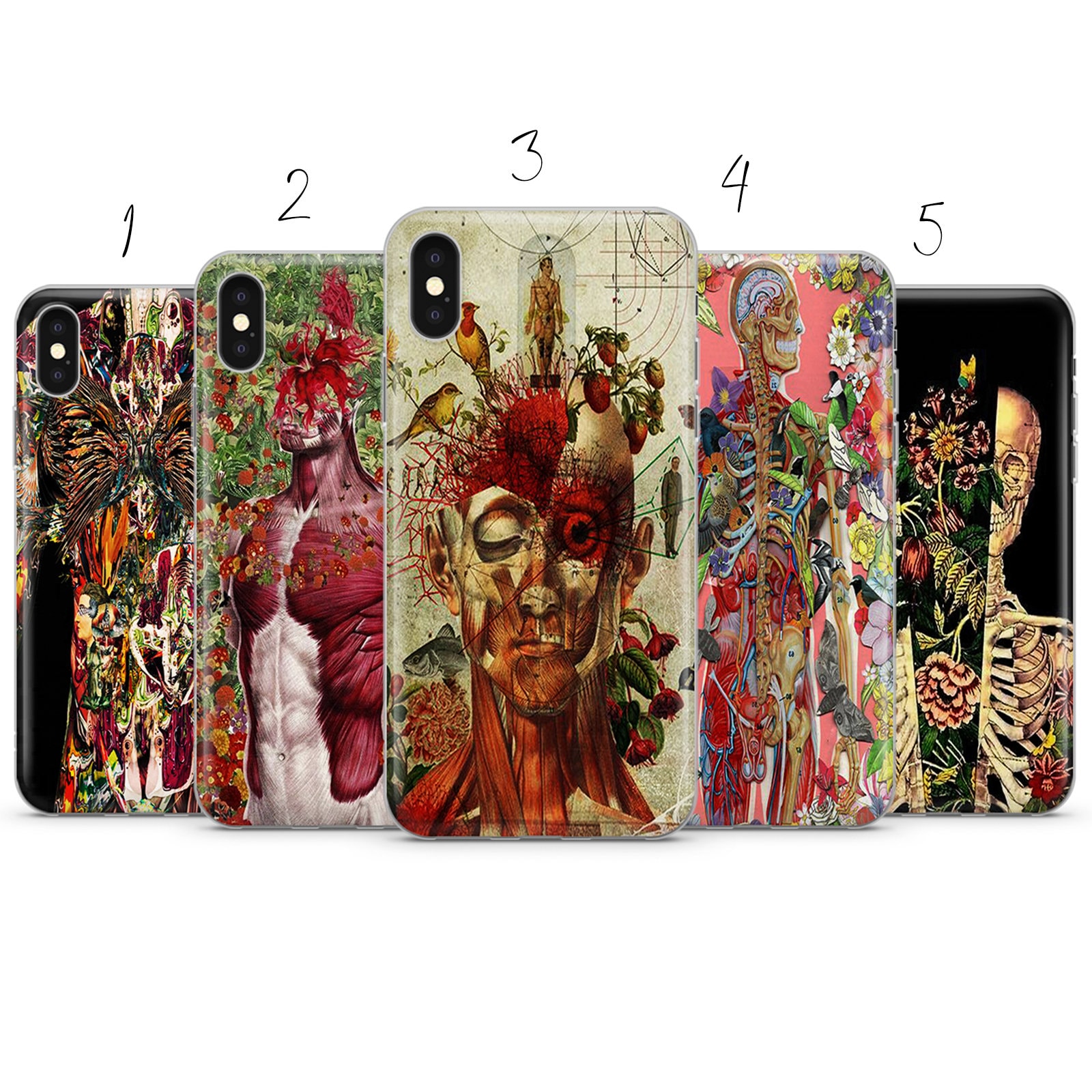 Anatomy Human Anatomy Art Collage Phone Case Cover for Pixel Samsung ...