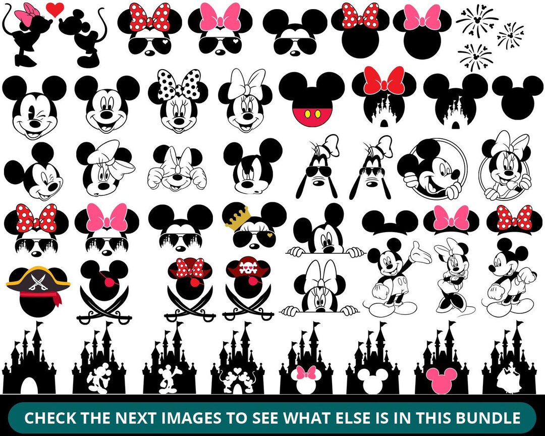 Mouse Vector SVG Bundle, Clipart, Eps, Png, Ai, Pdf, Layered Digital ...