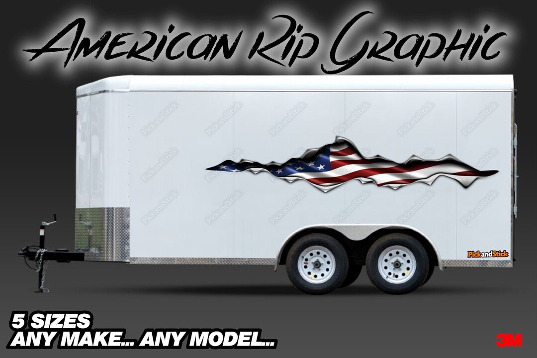 American Rip Trailer Graphic Decal - Etsy
