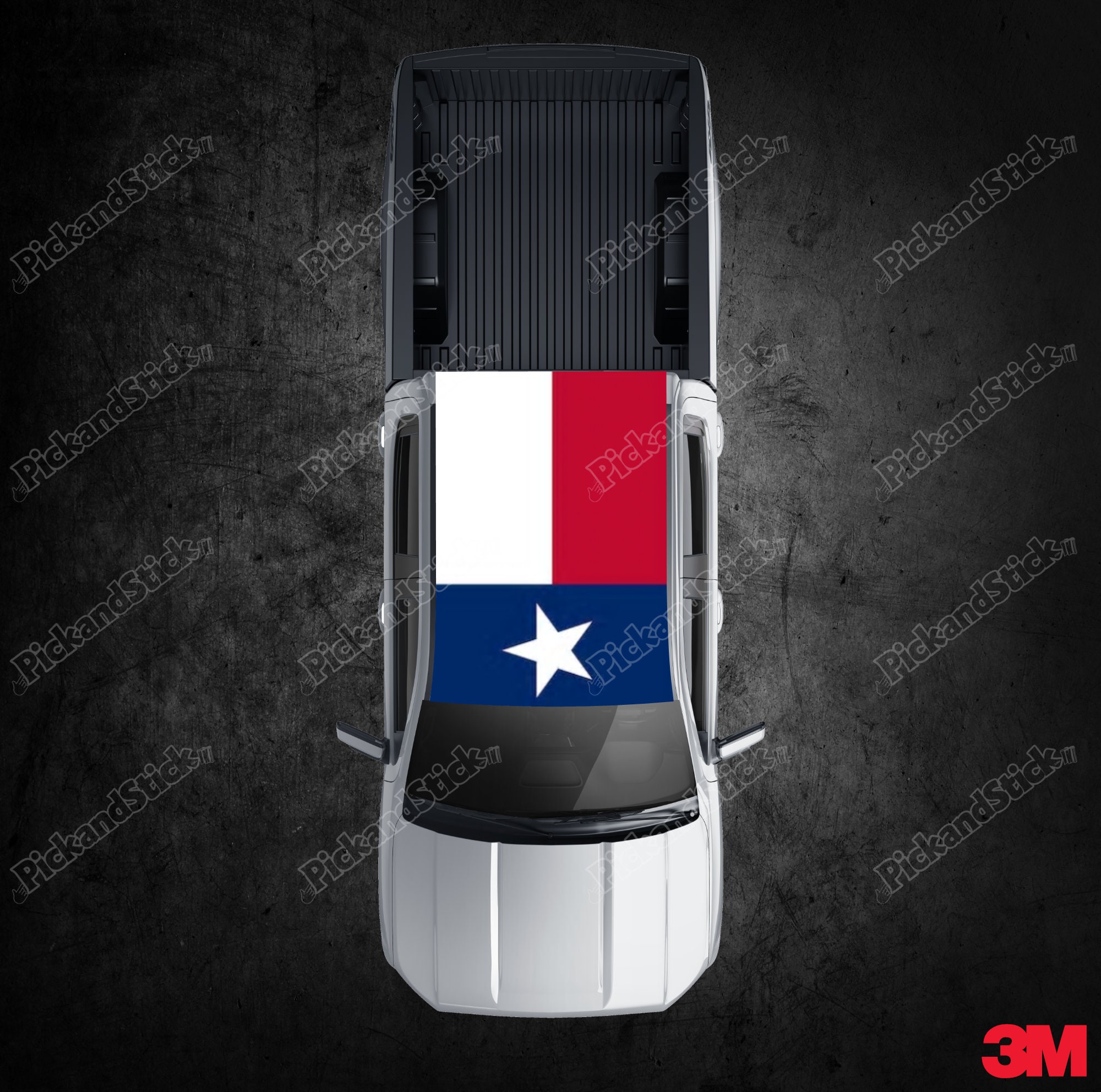 Texas Flag Roof Wrap Graphic Decal - Etsy