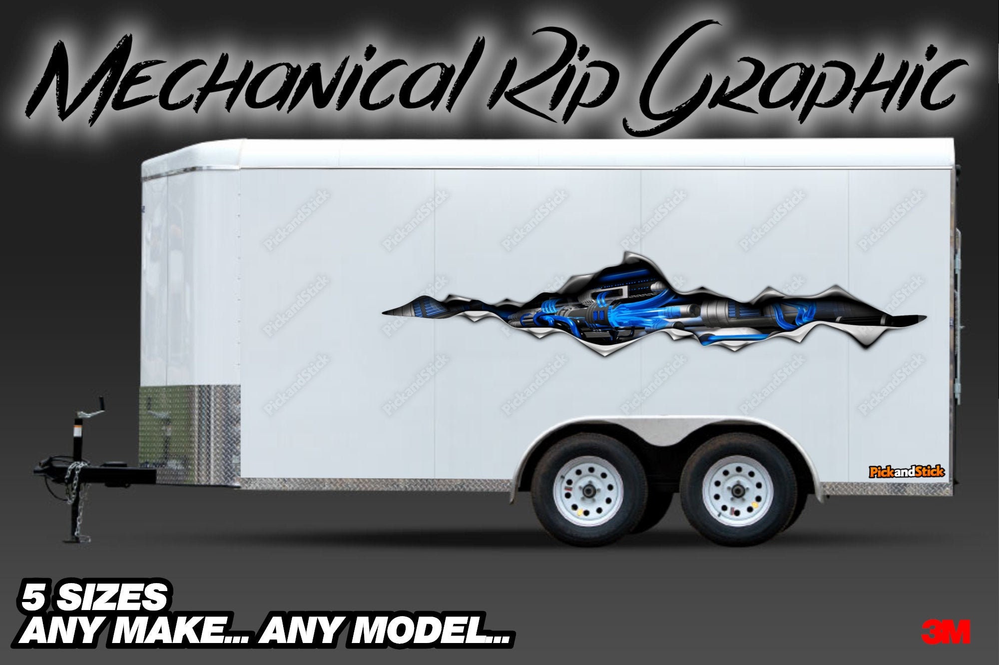 Mechanical Rip Trailer Graphic Decal - Etsy