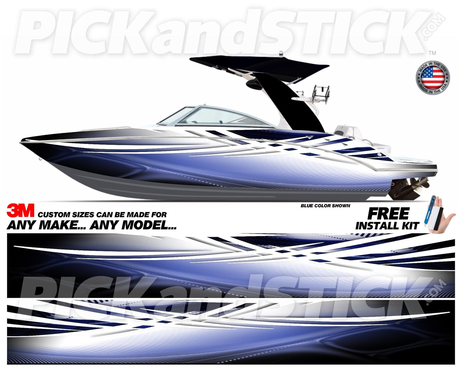 Sharp Ski/wake Boat 3M Cast Wrap - Diy-air Release-any Make - Any Model ...