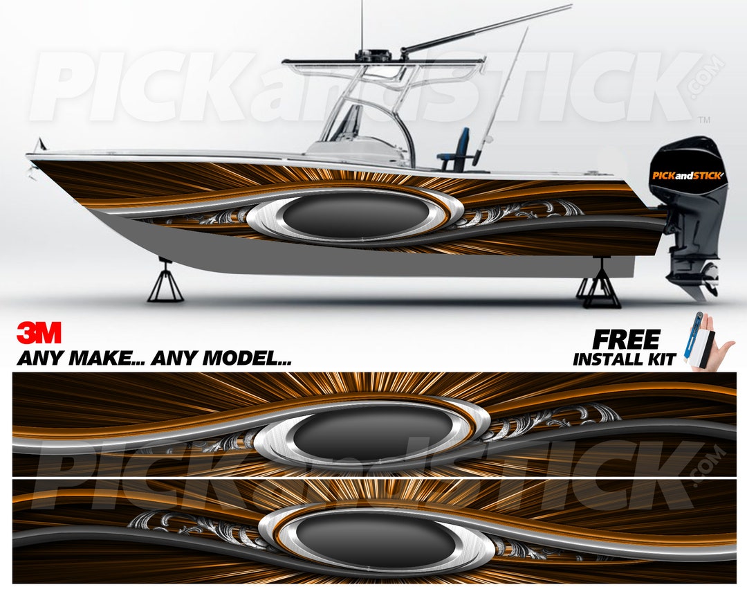 Raze Fishing Boat Wrap 3M DIY Decal Air Release Any Make Any Model ...