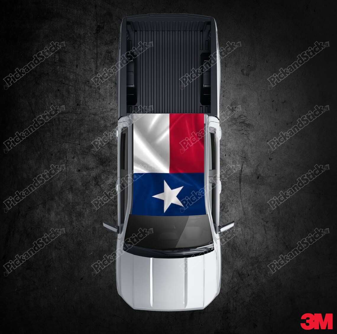 Texas Waving Flag Roof Wrap Graphic Decal - Etsy