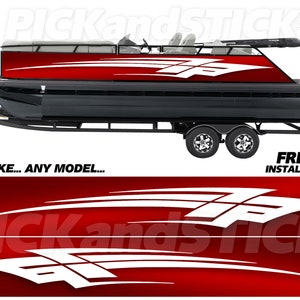 Anchor Pontoon Boat Wrap 3M DIY Decal Air Release Any Make Any Model ...