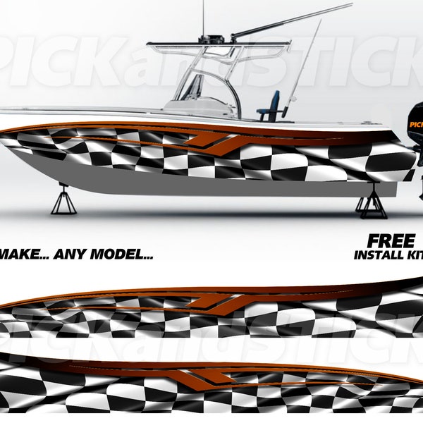 Pontoon Boat Graphics Kit - Etsy