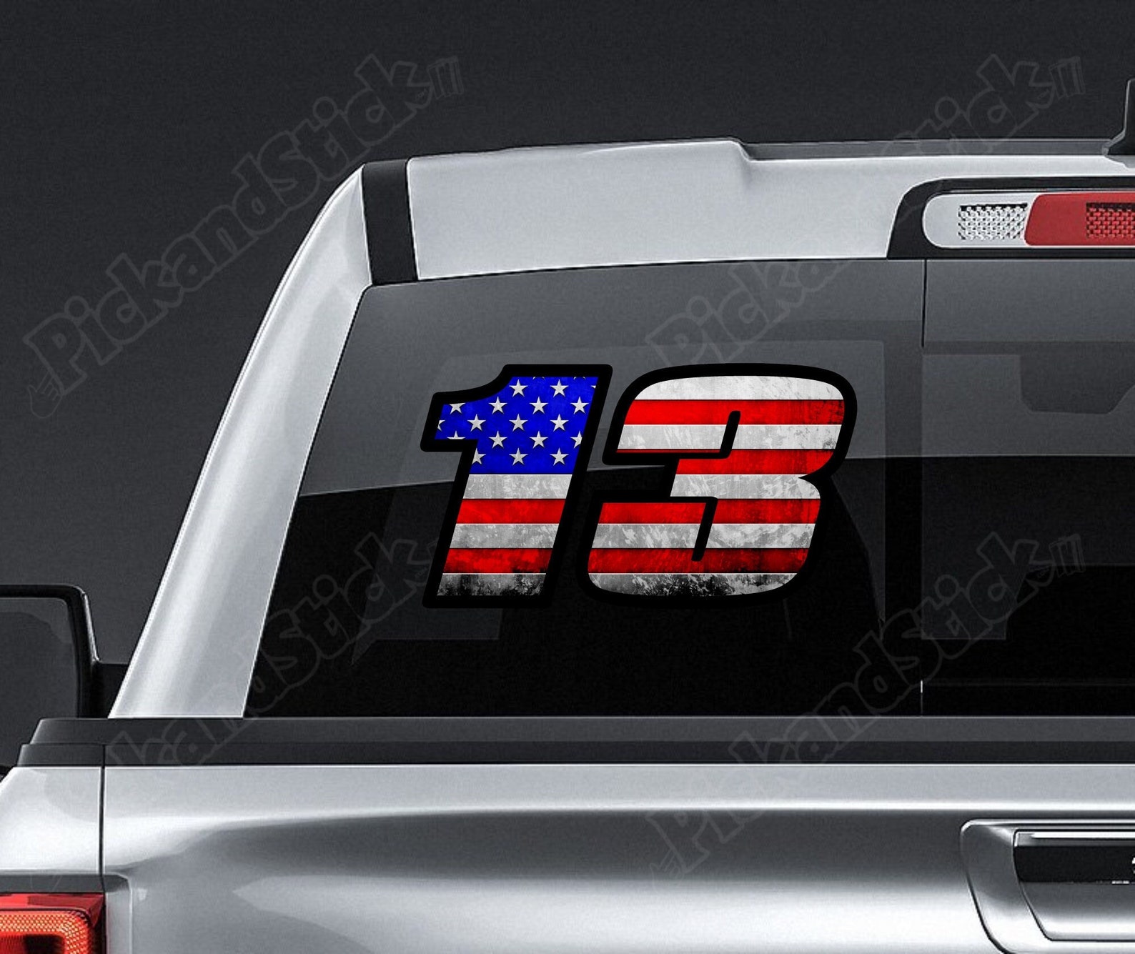 Number 13 American Flag - USA - Troops - Decal - Etsy