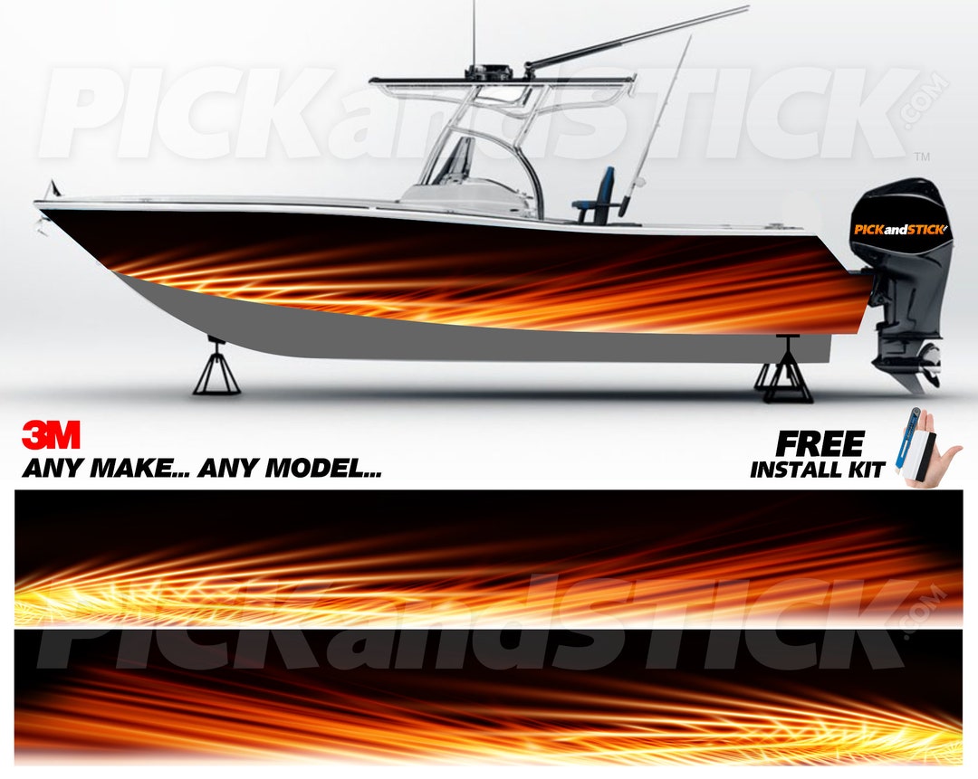 Spark Fishing Boat Wrap - 3M - DIY - Decal - Air Release - Any Make ...