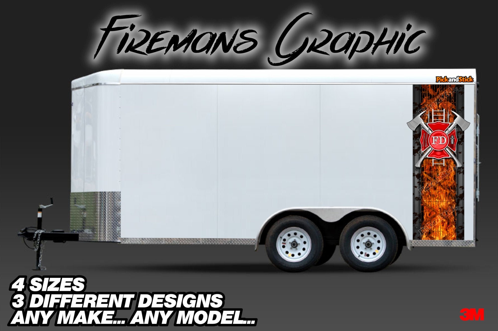 Fireman Trailer Graphic Decal - Etsy