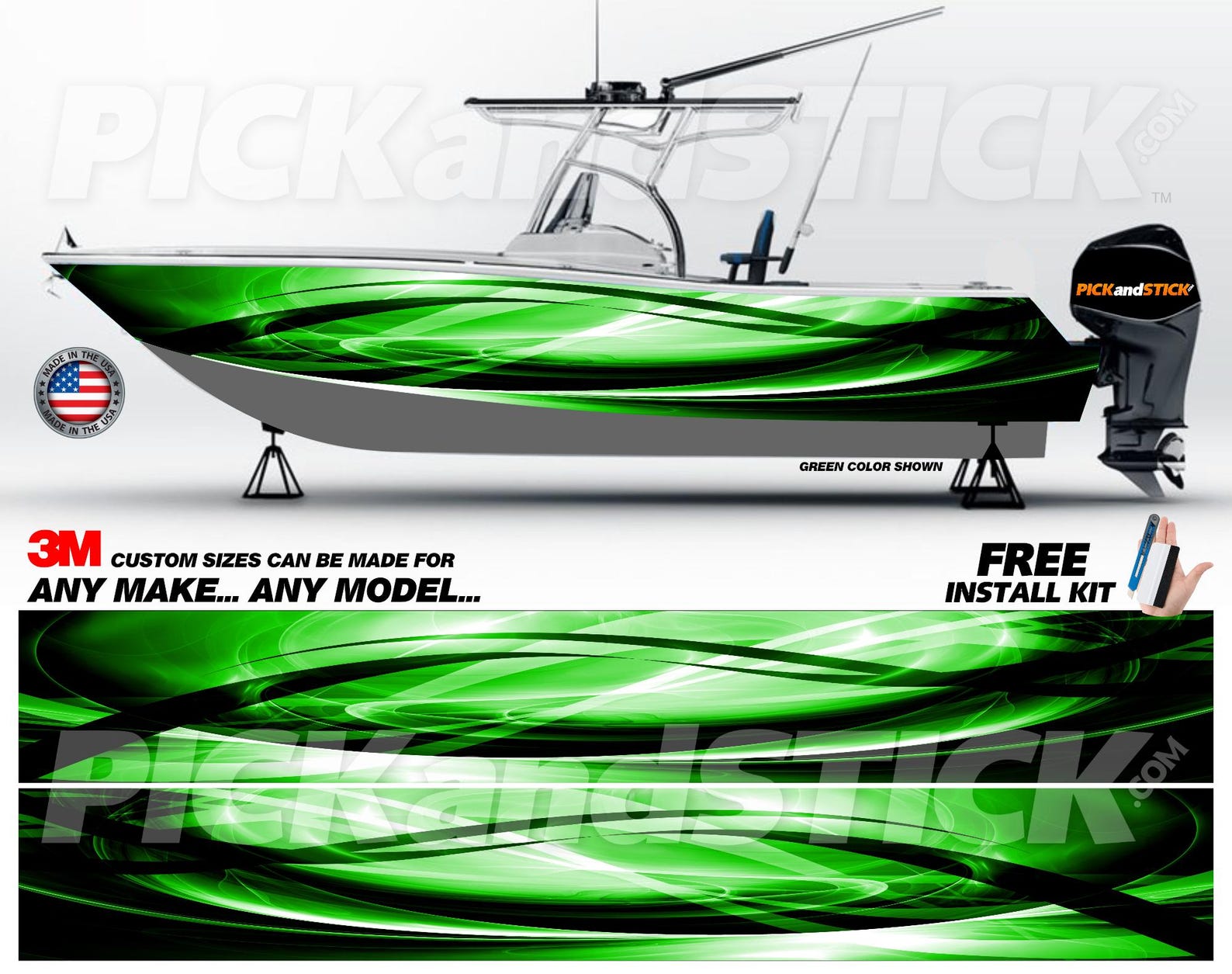 Deepwater Fishing/center Console Boat 3M Cast Wrap - Diy-air Release ...